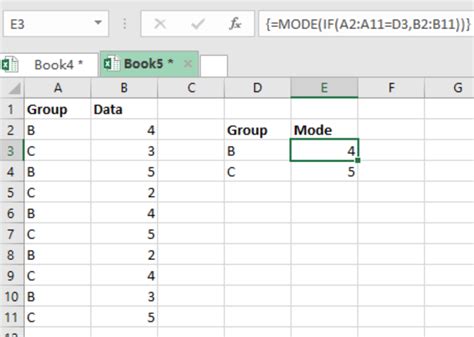 Excel Formula Conditional Mode With Criteria Excelchat