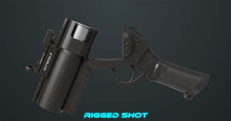 Grenade Launcher 07 All Pbr Unity Ue Textures 3d Model By Eight Vertex