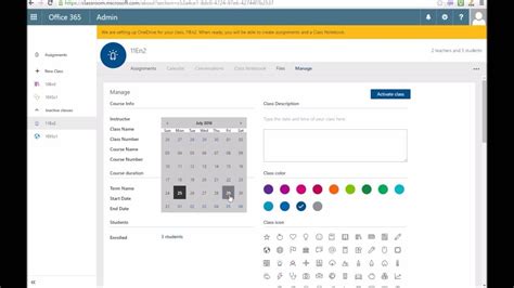 How To Setup A Class In Microsoft Classroom Youtube
