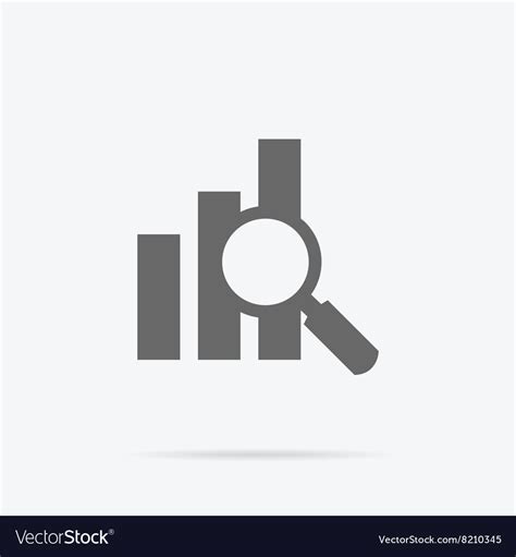 Magnifying Glass Data Analysis Royalty Free Vector Image