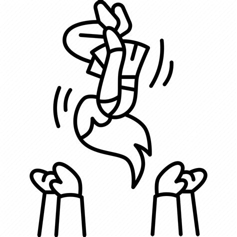 Cheerleader Throw Toss Performance Excitement Icon Download On