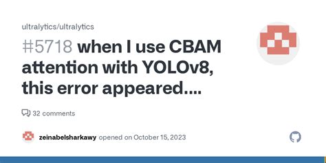When I Use Cbam Attention With Yolov8 This Error Appeared Keyerror