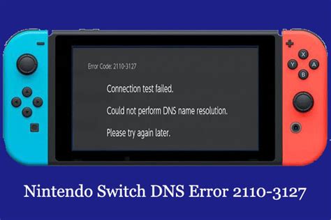 4 Ways To Fix Nintendo Switch Dns Error 2110 3127 Minitool Partition