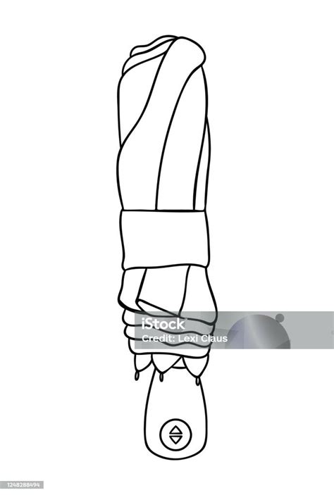 흰색 배경에 격리된 벡터 우산 선 아이콘입니다 다채로운레인 쉴드 일러스트 만화 스타일 가을에 대한 스톡 벡터 아트 및 기타 이미지 가을 개인 장식품 검은색 Istock