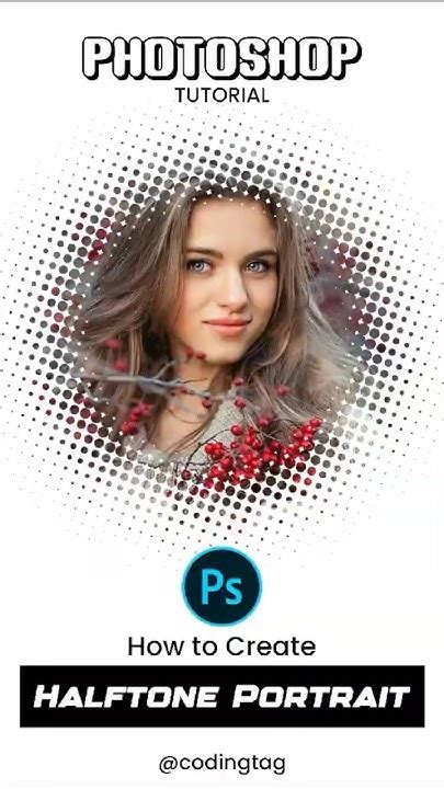 How To Create A Halftone Portrait Effect In Photoshop Halftone Tutorial Graphictips