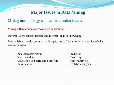 Ppt Exploring Major Issues In Data Mining Powerpoint Presentation