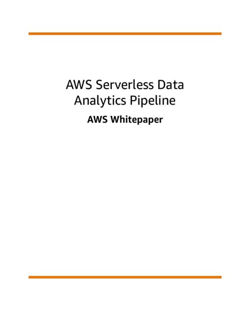 Aws Serverless Data Analytics Pipeline Pdf