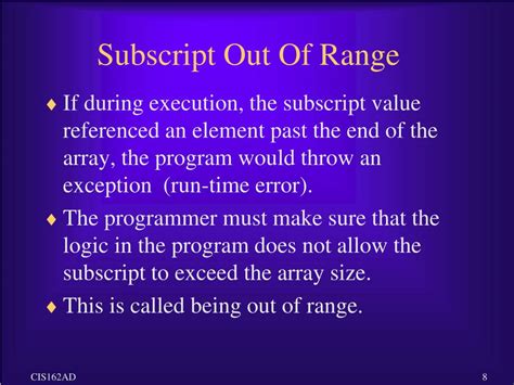 PPT CIS162AD C PowerPoint Presentation Free Download ID 5635861