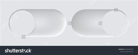 Switch Slide Vector Illustration Modern Neumorphism Stock Vector Royalty Free