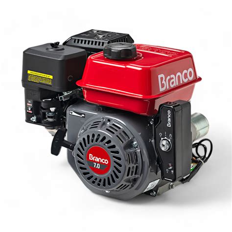 Motor Branco B4t 7 0cv Partida Manual Conquista Máquinas E Ferramentas