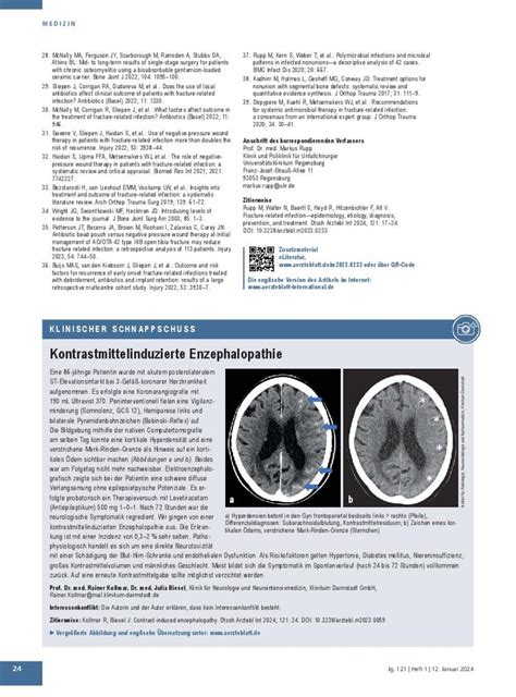 Kontrastmittelinduzierte Enzephalopathie