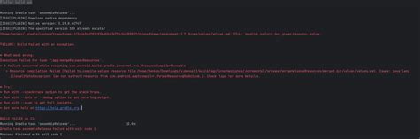 Java Flutter Execution Failed For Task App MergeReleaseResources