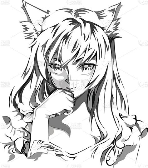 动漫女孩 花瓣网