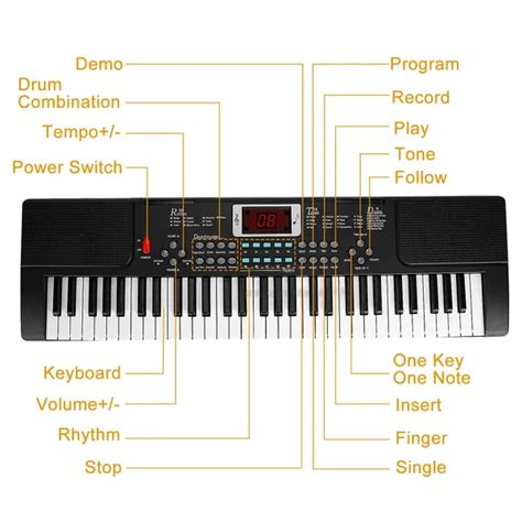 Dropship 61 Keys Digital Music Electronic Keyboard Electric Musical