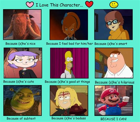 I Love This Character Meme By Colmodo On Deviantart