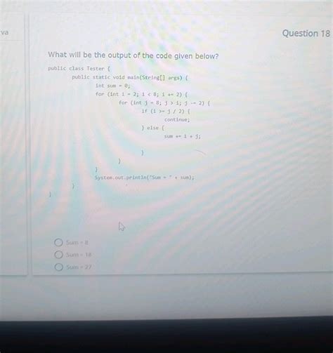 Question 18 What Will Be The Output Of The Studyx