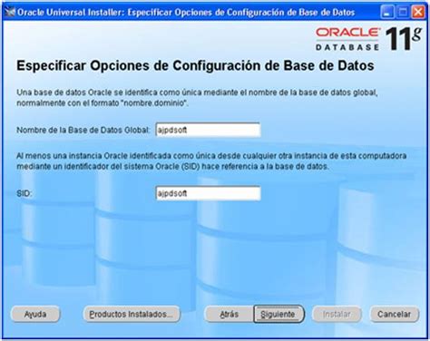 Instalar Oracle Database 11g Standard Edition En Windows Acp Servicios Informáticos