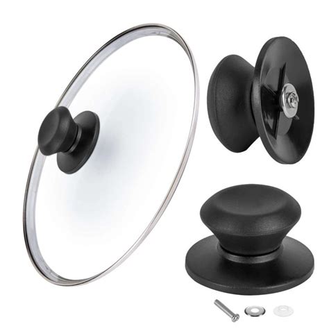 Spencer 2pcs Universal Pot Lid Replacement Knobs Heat Resistant Lid Holding Handles Replacement