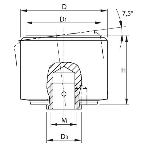 Simply Buy Self Aligning Pad Serrated External Thread Self Righting Hoffmann Group
