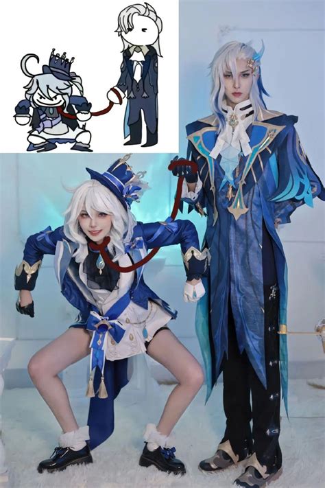 【芙宁娜cos】这张梗图真被还原出来了！ 知乎