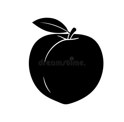 Peach Silhouette Stock Illustration Illustration Of Fruit 379651412