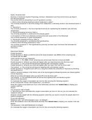 Lab Endocrine System Physiology Docx Name Amanda Fuller Exercise Endocrine System