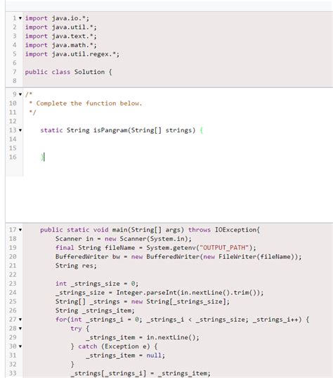 Solved A Pangram Is A Word Or Sentence That Contains Every Chegg