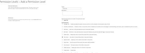 Sharepoint權限等級 Premission Level 調整 Microsoft Community