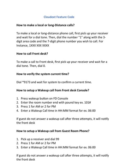 Cloud Extension Feature Codes Pdf Computing Electronics