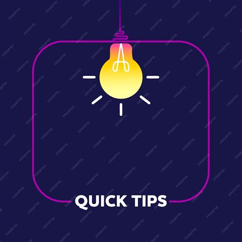 Premium Vector Quick Tips Icon Badge Top Tips Advice Note Icon Idea Bulb Education Tricks