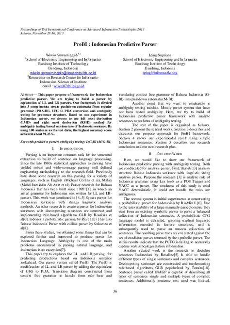 pdf prebi indonesian predictive parser