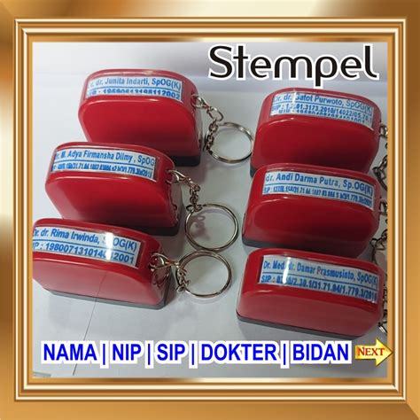 Jual Stempel Nama Dokter Suster Bidan Perawat Type 13 X 35 Dan 13 X 43