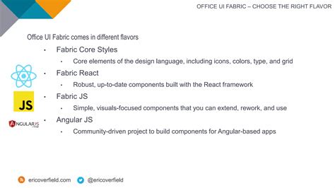 Use Office Ui Fabric React To Build Beauty With Sharepoint Pptx