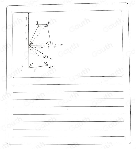 Solved Quadrilateral Jklm Is Rotated 90° Clockwise About The Origin To