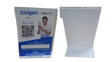 X Inch Acrylic QR Code Display Stand For Shop For Promotional At Piece In New Delhi
