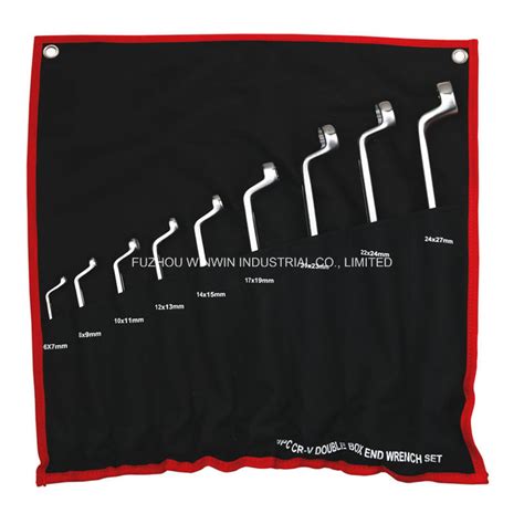 Degree Double Box End Wrench Set Double Offset Ring Spanner Set WW BS PC Box End Spanner