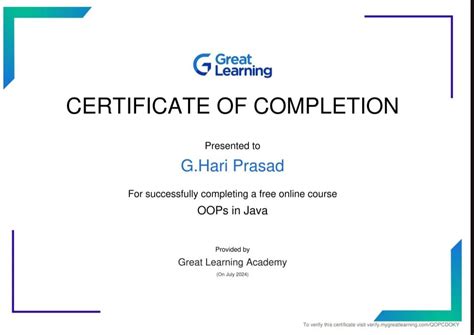 G Hari Prasad On Linkedin Java Oop Greatlearning