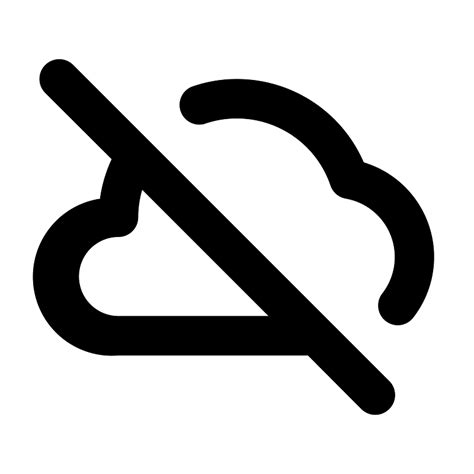 Cloud Slash Free Vector Icons On
