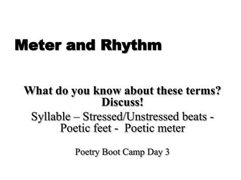 1 Stressed Syllable