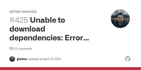 Unable To Download Dependencies Error Downloading Comeed3si9nsbt Assemblysbtversion10