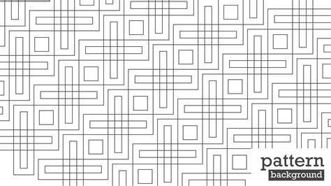 This Is A Geometric Abstract Line Seamless Pattern In Black On A White Background Illustration