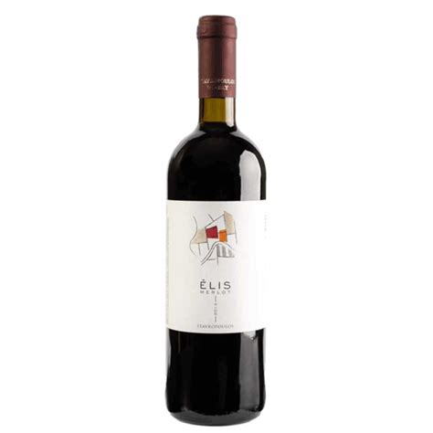 Elis Merlot 2020 ΣΤΑΥΡΟΠΟΥΛΟΥ ΚΤΗΜΑ ΣΤΑΥΡΟΠΟΥΛΟΥ 750 Ml Oinognosiawine