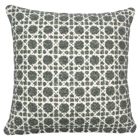 Modern Throw Patterned Pillow Red Micca Autumn By Evolution21 For Sale