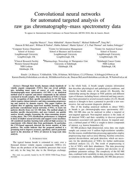 Pdf Convolutional Neural Networks For Automated Targeted Analysis Of