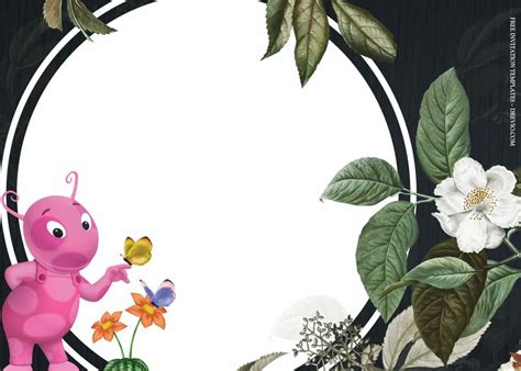 7 Explore The Yard With Backyardigans Birthday Invitation Templates