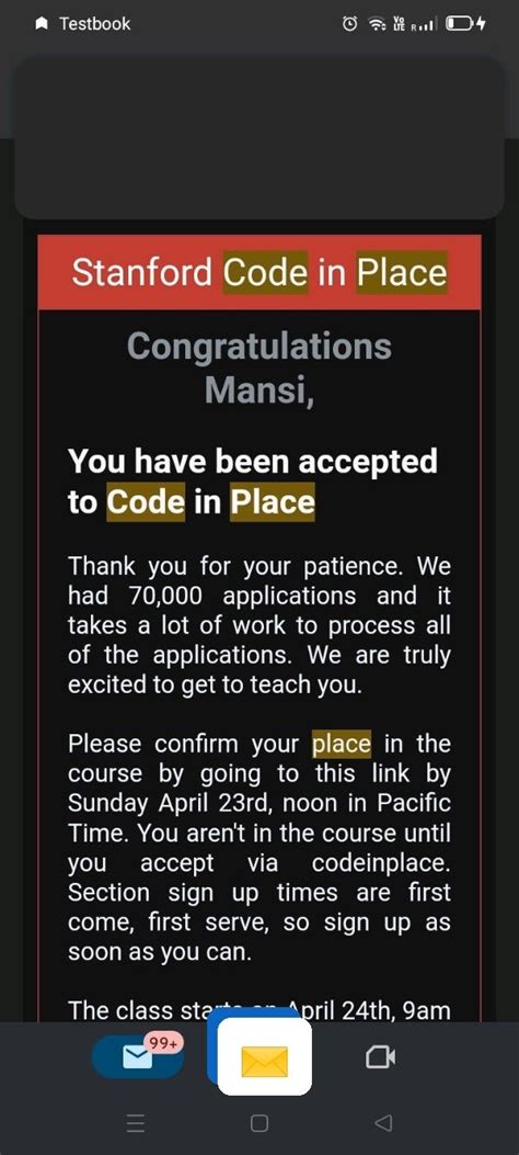 mansi bhongade on linkedin stanforduniversity university codeinplace karel stanforduniversity