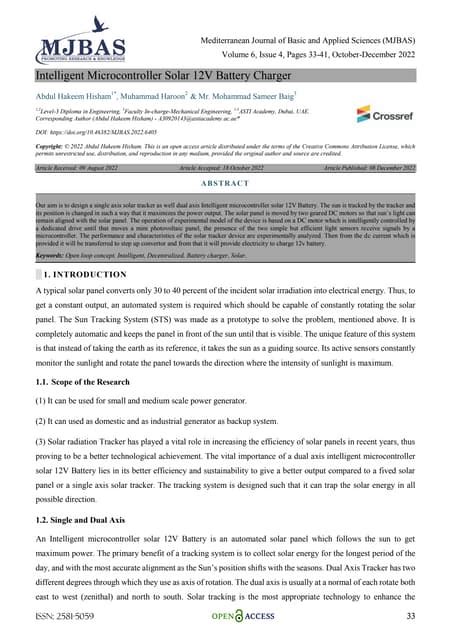 Intelligent Microcontroller Solar 12v Battery Charger Pdf