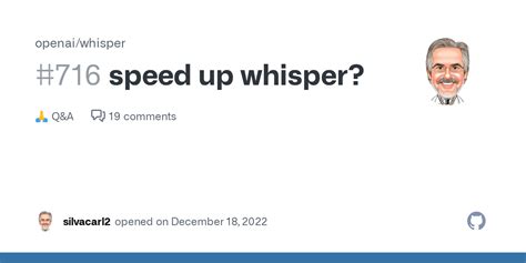 Speed Up Whisper Openai Whisper Discussion GitHub