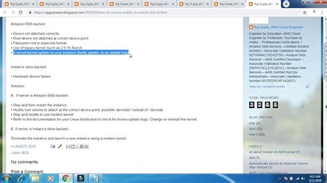 Resolve Unable To Mount Root Fs On Unknown Block Issue Of Ec2 Server A Server Education