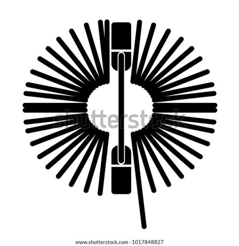 Induction Spiral Electrical Symbol Induction Hob Stock Vector Royalty Free 1017848827